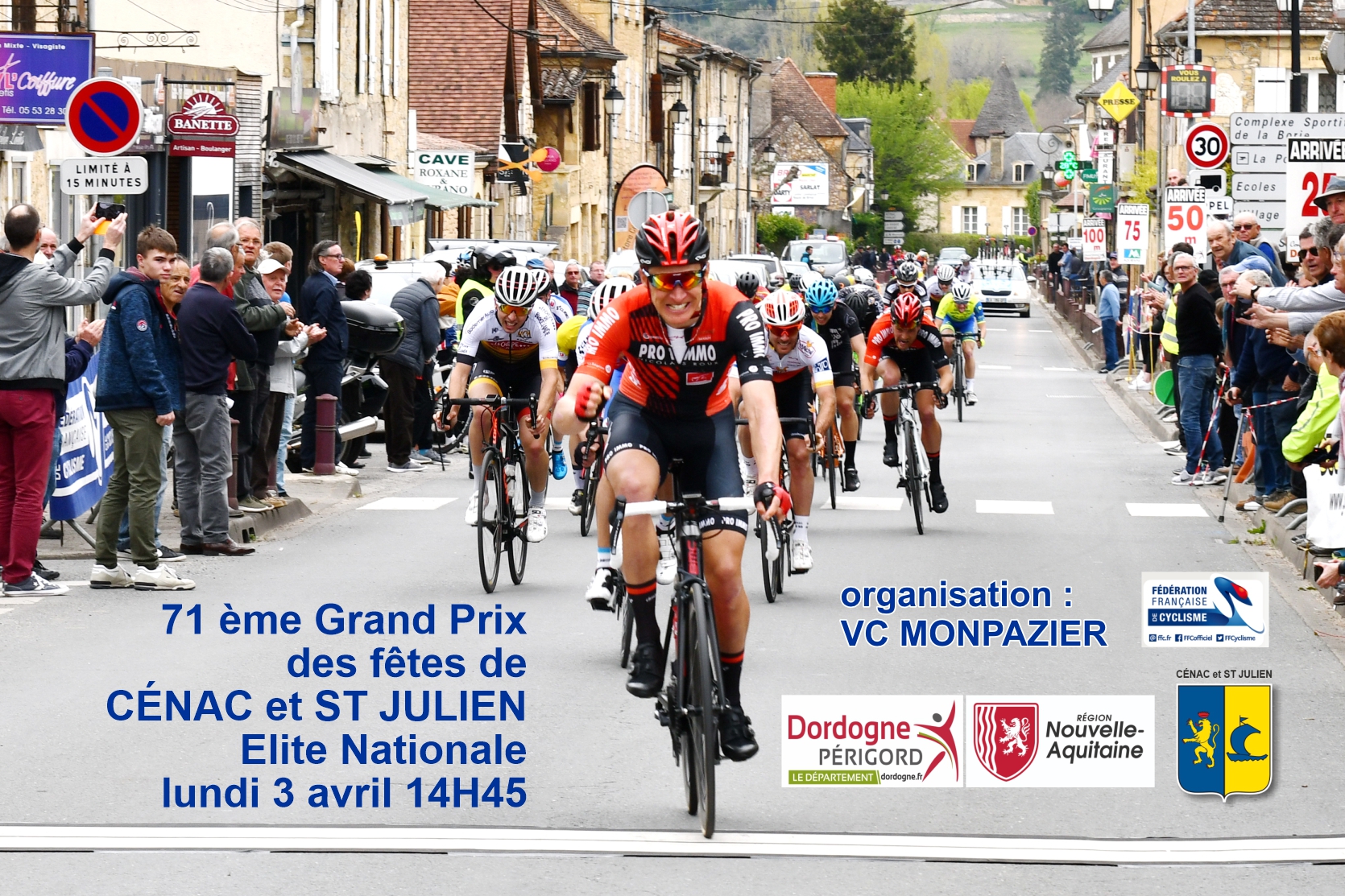Sud Gironde – CYCLISME — — Lundi 3 avril : 71ème Grand Prix de Cénac et ...
